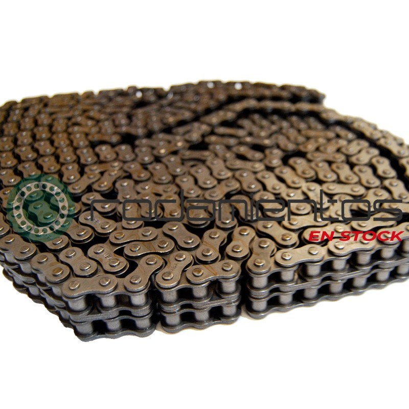 Cadena 06B-2 de rodillos doble paso 3/8 DIN 8187 Pack 5 metros